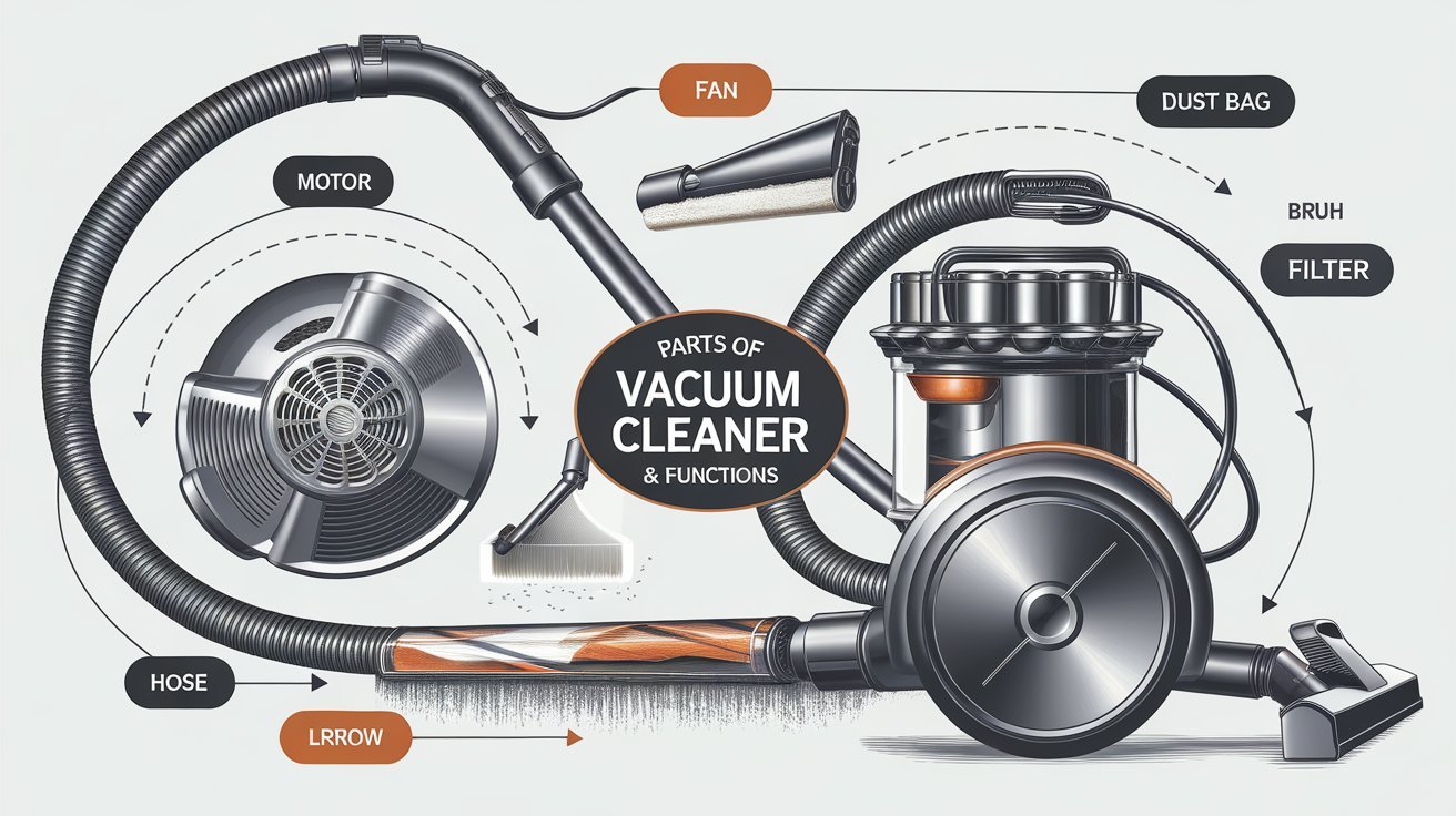 parts of vacuum cleaner and their functions